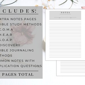 Printable Bible Study, Bible Journaling, Sermon Notes, Prayer, SOAP ...