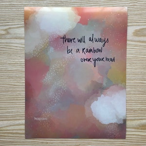 Rainbow Over Your Head Painting Print - Etsy