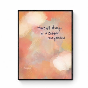 Rainbow Over Your Head Painting Print - Etsy