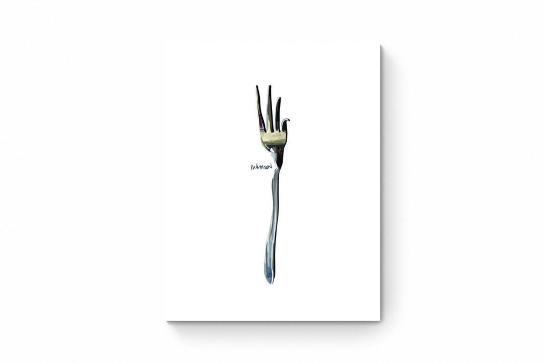 Fork Painting Print - Etsy
