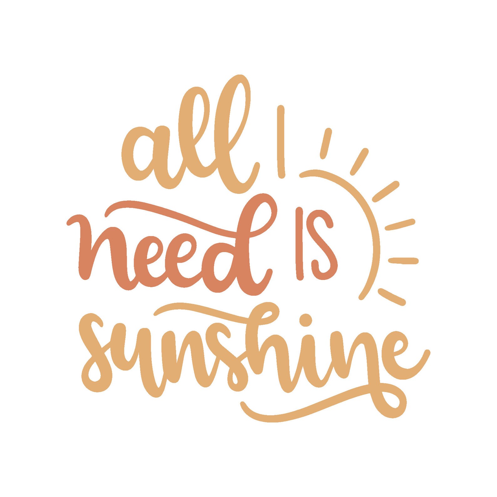 All I Need is Sunshine - Ready to Use Image - Etsy