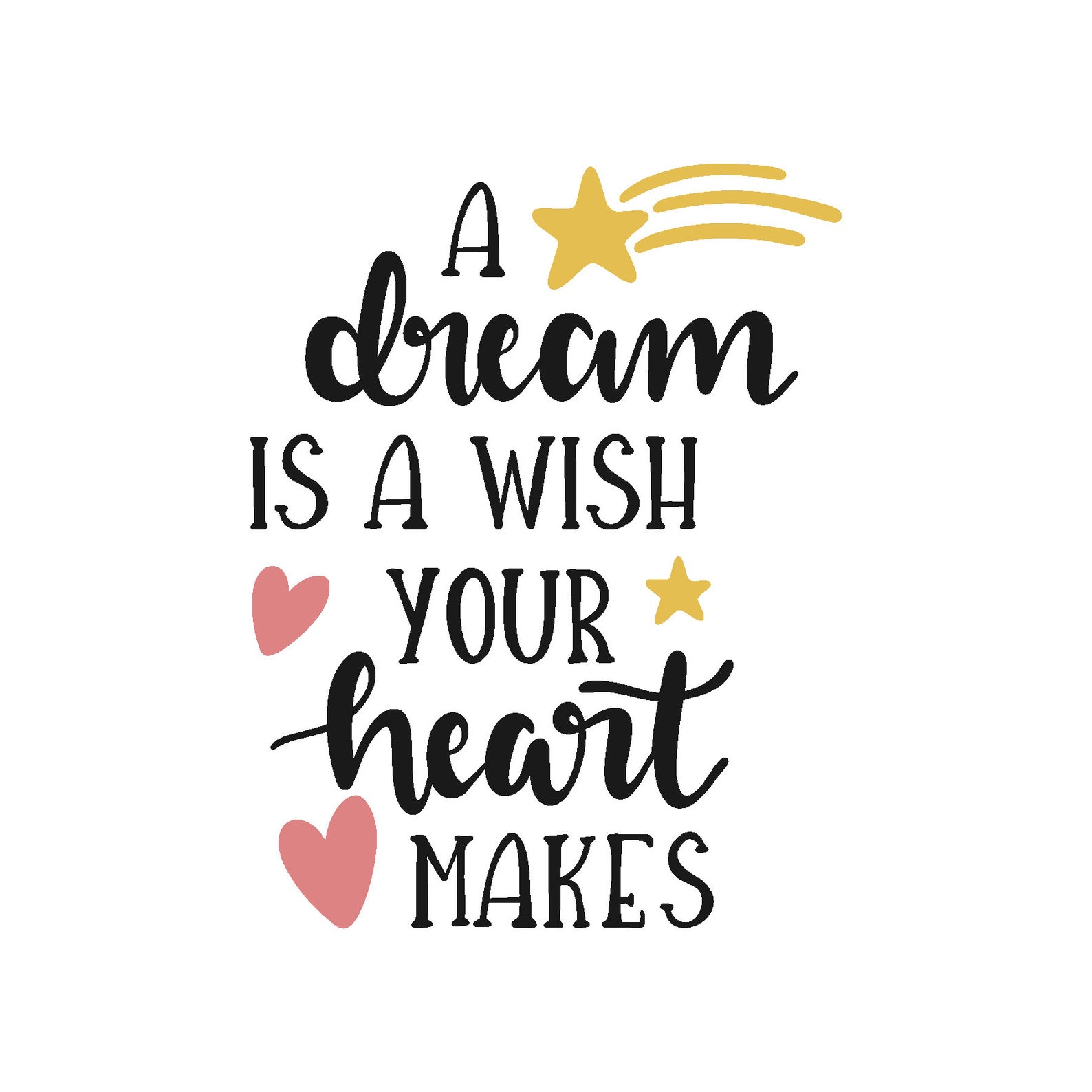 A Dream is a Wish Your Heart Makes - Ready to Use Image - Etsy