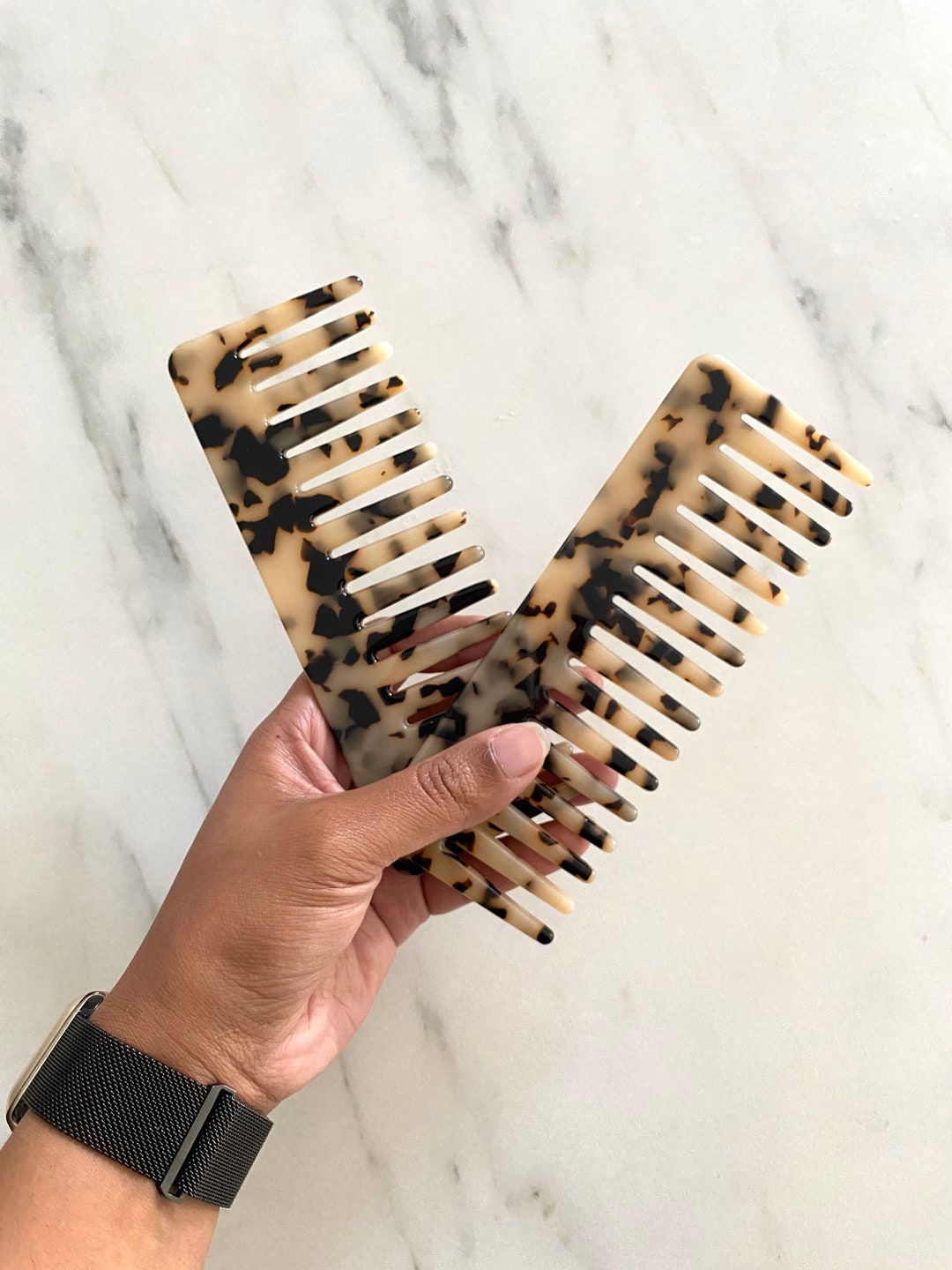 UNIA Tortoise ECO-FRIENDLY Wide Tooth Comb | Afro Hair | Curly Hair ...