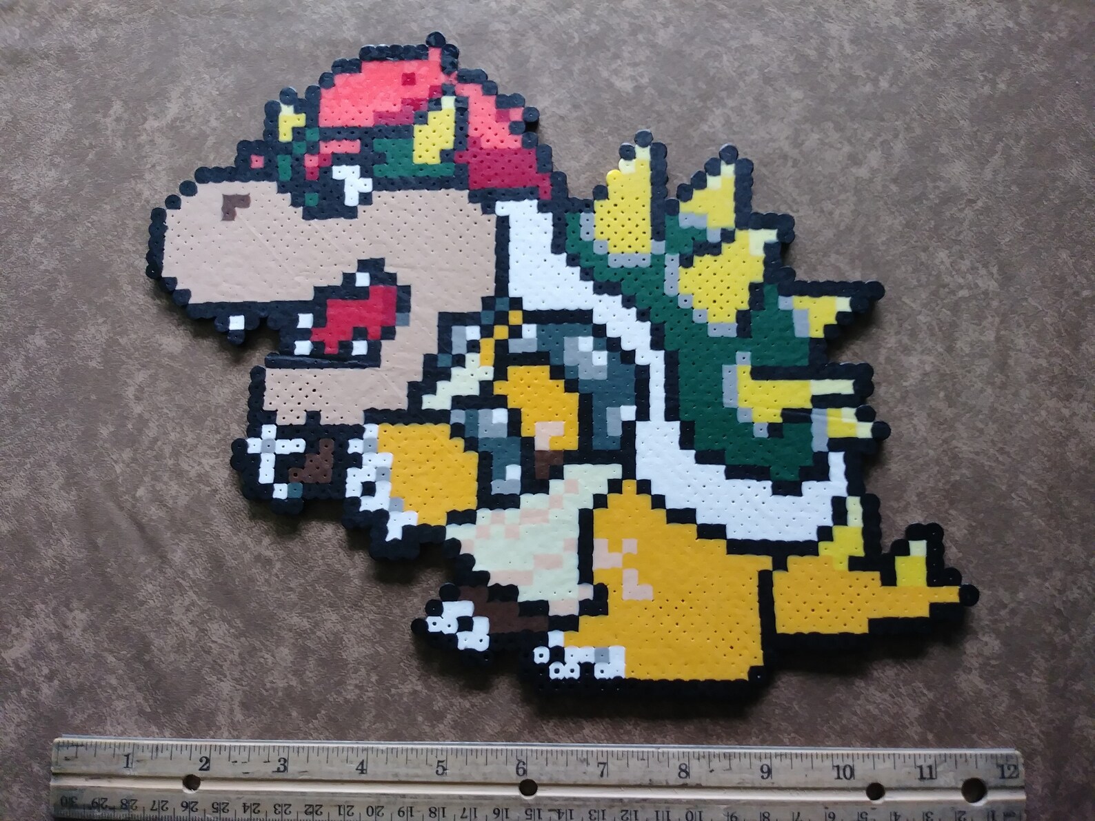 Large Bowser Perler from Super Mario Bros Handmade Video | Etsy