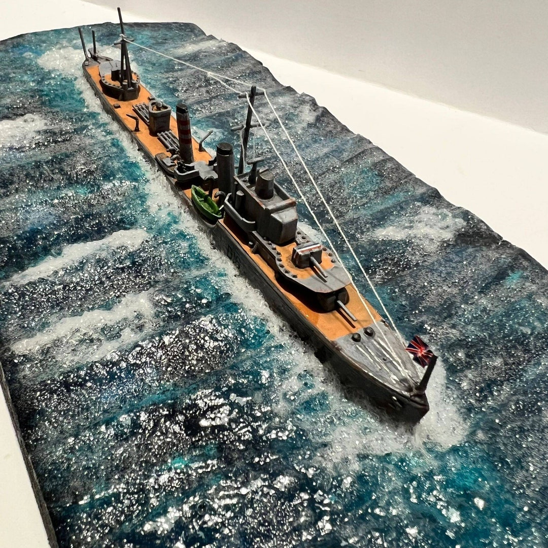 HMS Ivanhoe D16. 1/500 Scale. Plastic Boat on Polystyrene. - Etsy