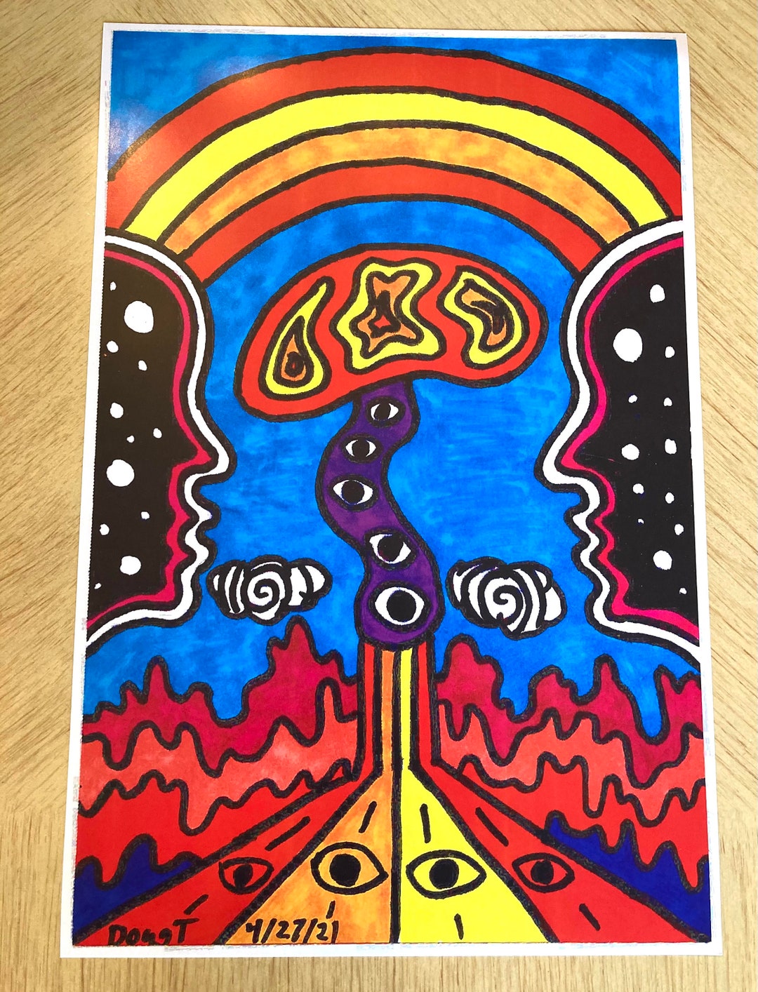 Rainbow Connection Colorful Poster Print 12x18 - Etsy