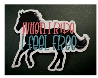 Horseback Riding Sticker - Etsy