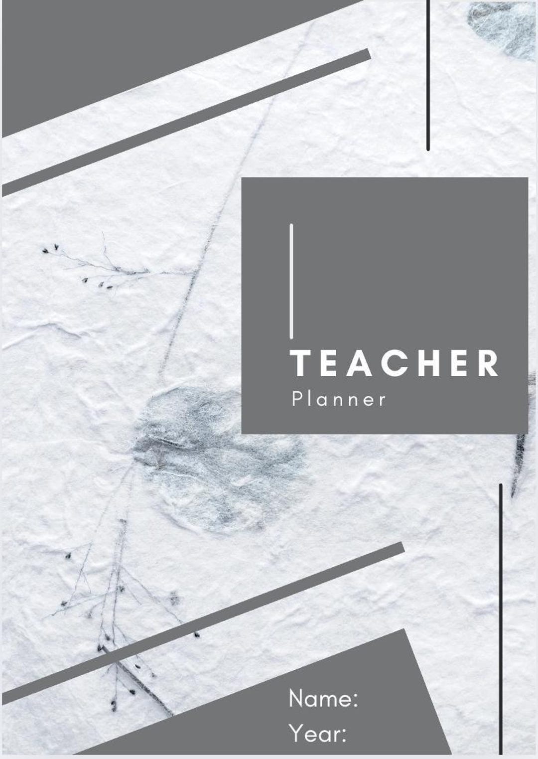 Editable Teacher Planner Canva Template Yearly, Monthly & Weekly Lesson ...