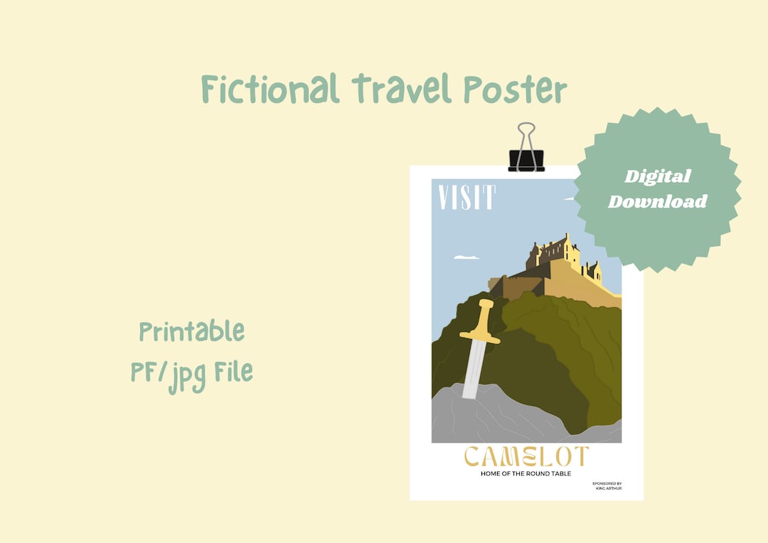 Fictional Travel Poster • Digital Print • Educational • Classroom ...