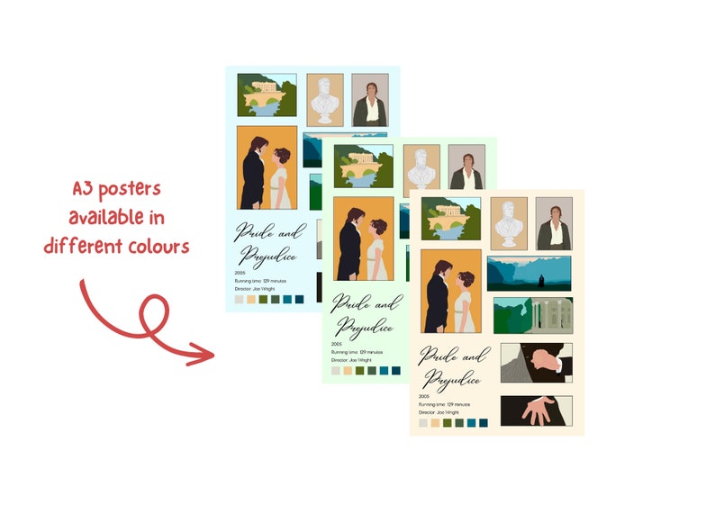 Pride and Prejudice 2005 Digital Print • Movie Poster • Digital Print ...