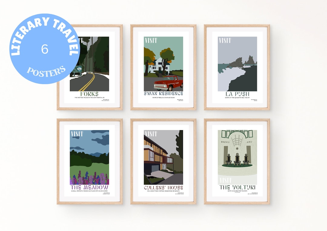 Fictional Travel Posters • Twilight Pack • Digital Print • Educational ...
