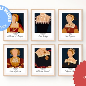History Classroom Posters • Henry VIII Wive's • Digital Print ...