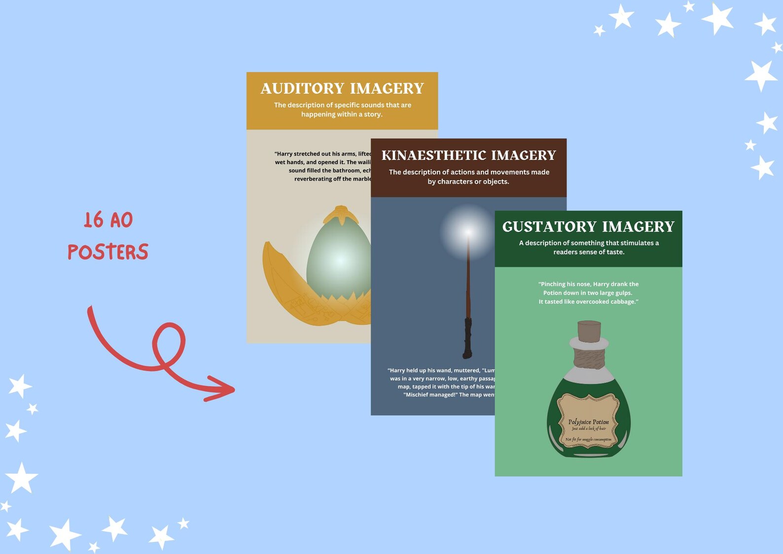 Wizard Literary Device Posters PART 2! • Classroom Posters • Printable ...