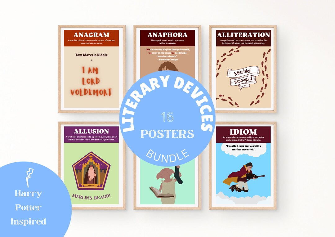 Literary Device Posters • Classroom Posters • Printable - Etsy