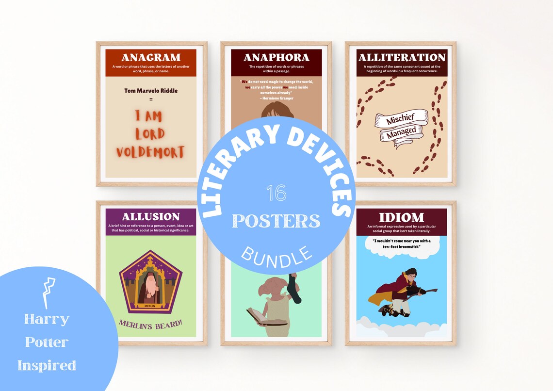 Literary Device Posters • Classroom Posters • Printable - Etsy