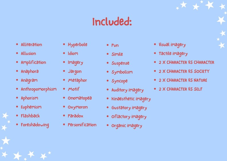 MEGA BUNDLE! 40 Wizard Literary Device Posters • Classroom Posters ...