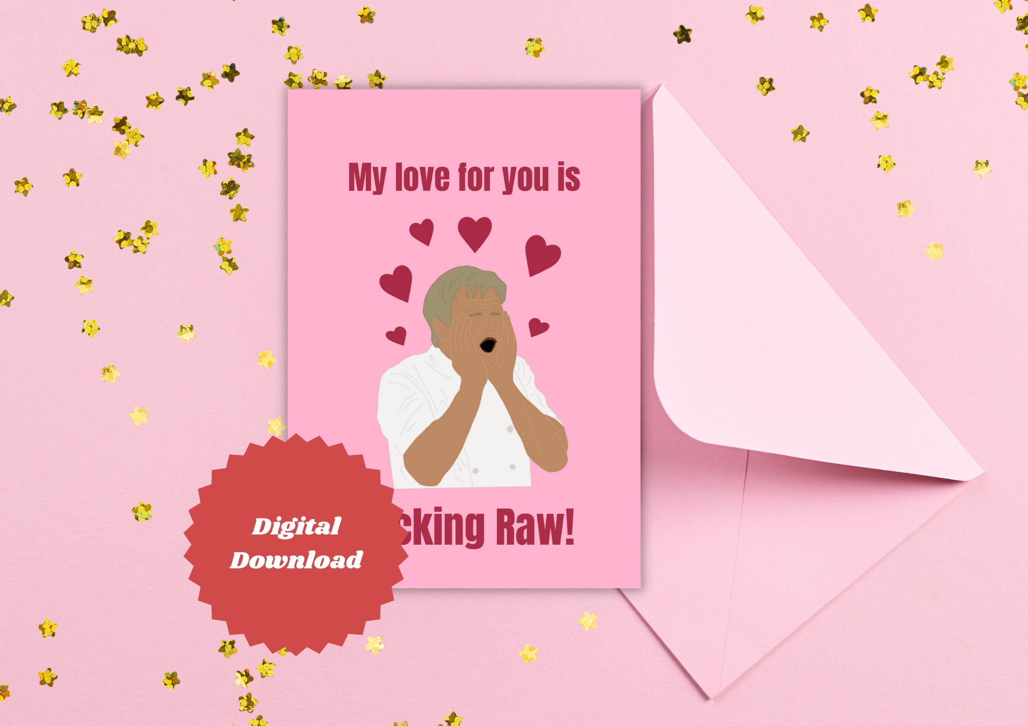Gordon Ramsay Romantic Card • Digital Greeting Card • Printable ...