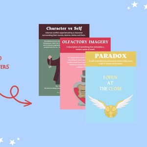 MEGA BUNDLE! 40 Wizard Literary Device Posters • Classroom Posters ...