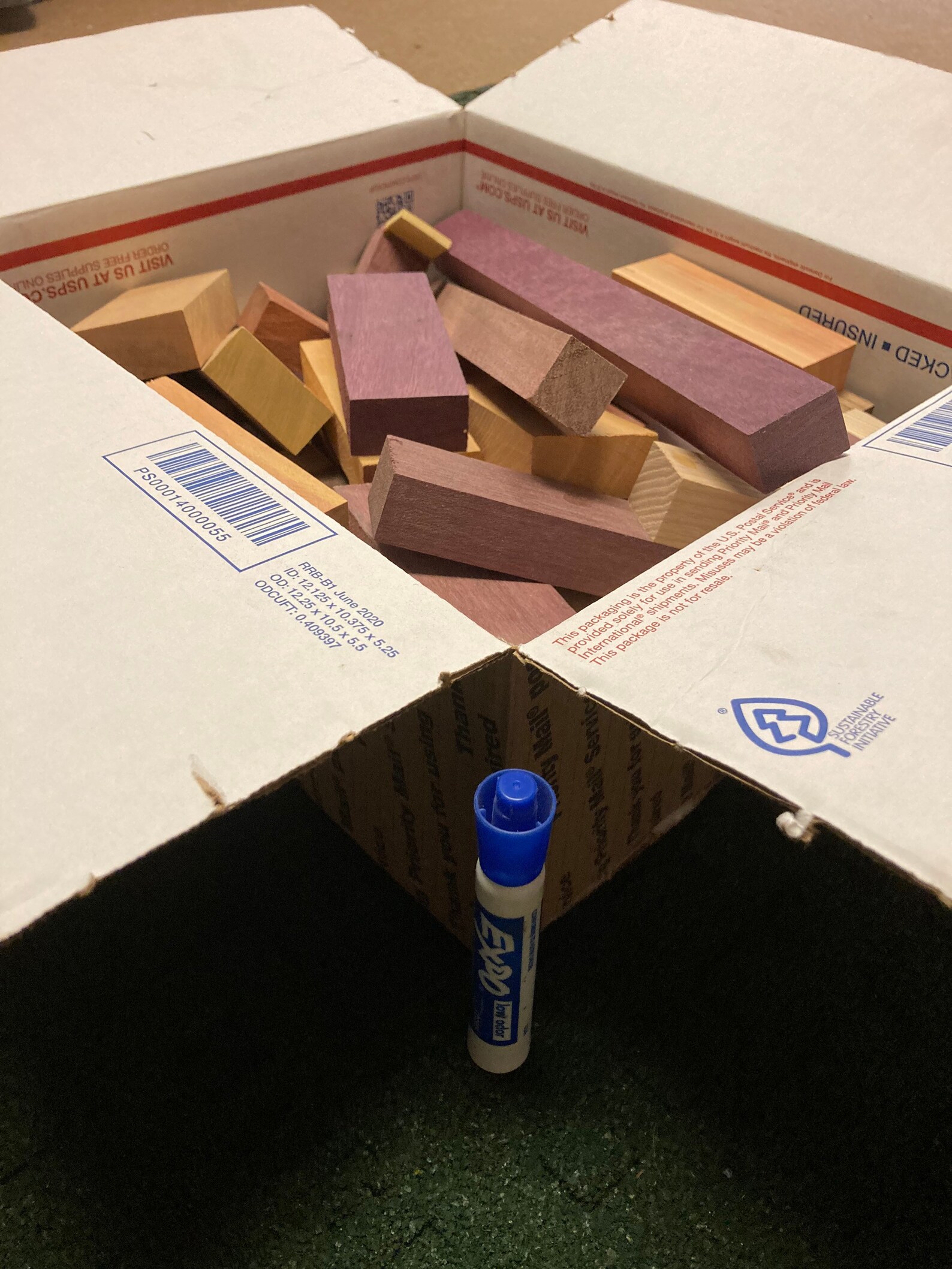 8lb Exotic Wood Cut off Craft Bundle Box Exotic Wood Scraps - Etsy