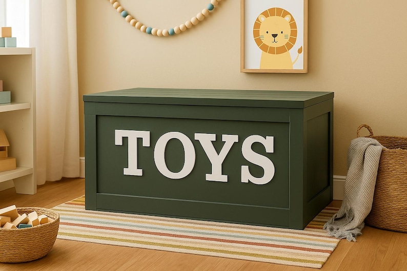 Personalized Wooden Toy Chest: Eco-friendly Kids Toy Storage - Etsy