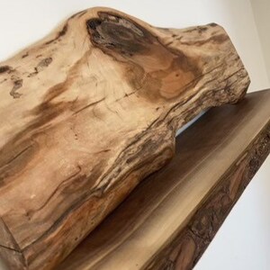 Walnut Live Edge Shelves Solid Walnut l Rustic Live edge | Etsy