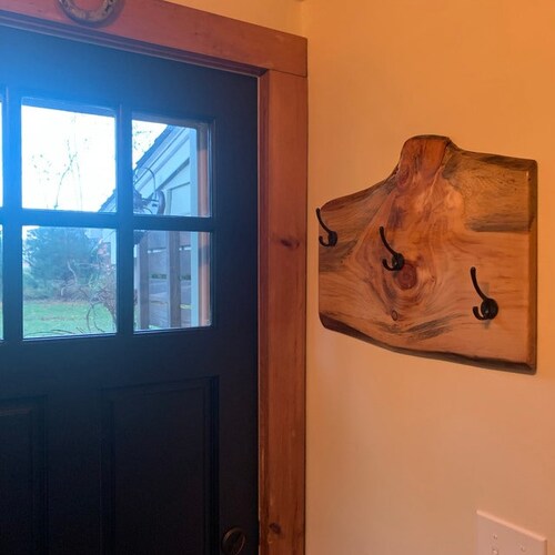 Live Edge Coat Rack - Etsy