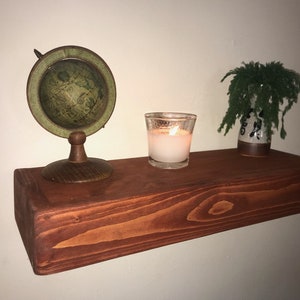 Rustic Floating Shelf Ledge Shelf Wooden Floating Shelf Floating ...