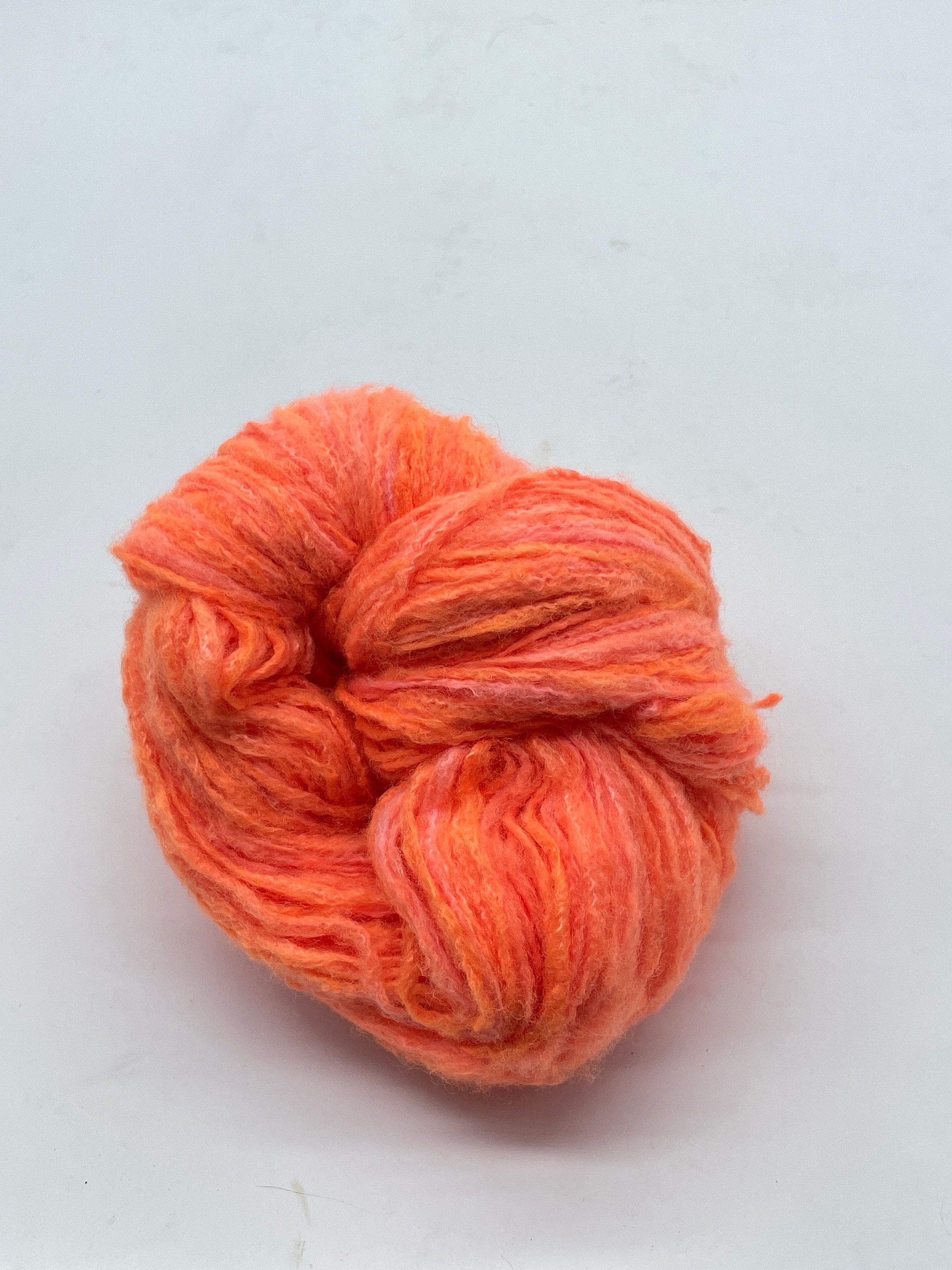 Hand Dyed Baby Silk Fluff Wool/ Color: Passion Fruit - Etsy