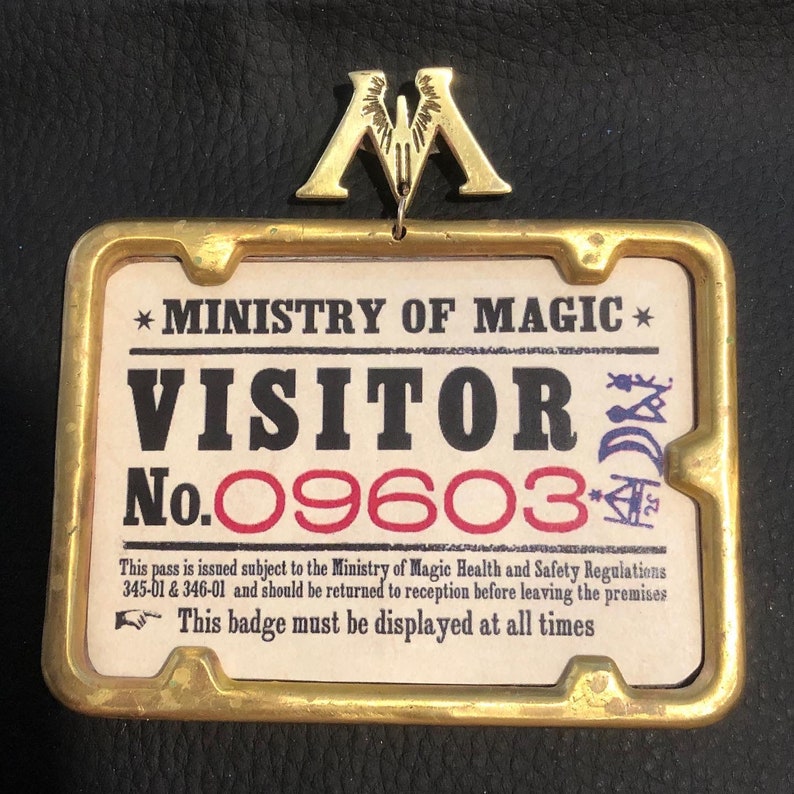 Ministry of Magic Visitor Pass - Etsy