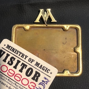 Ministry of Magic Visitor Pass - Etsy