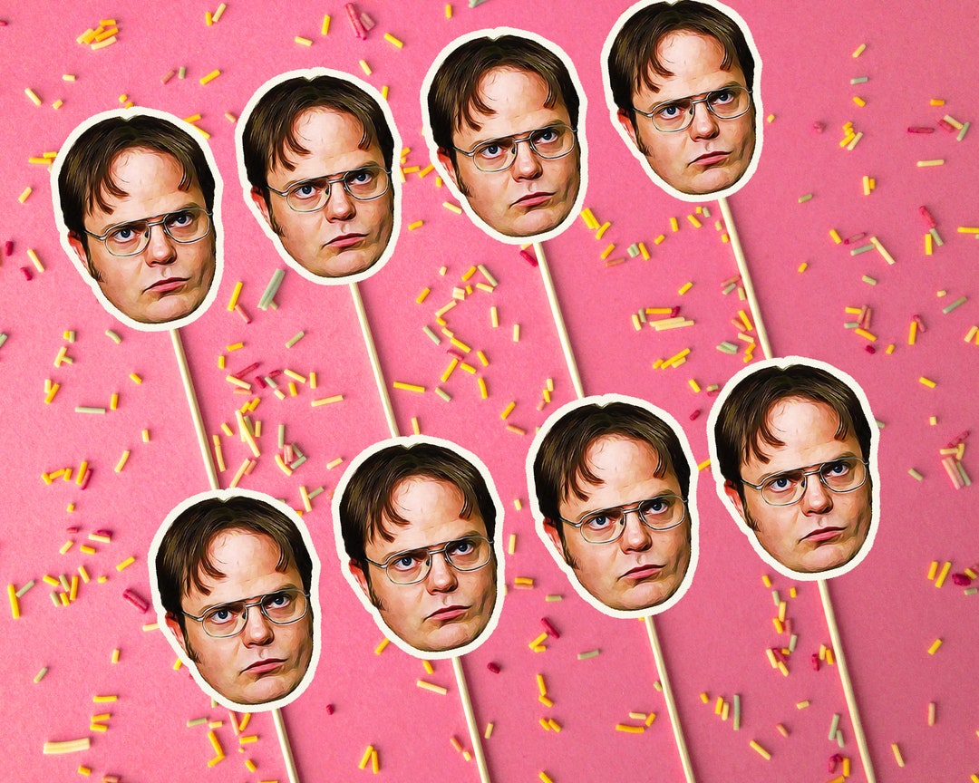 Dwight Schrute Cupcake Toppers: the Office TV Party Decorations - Etsy