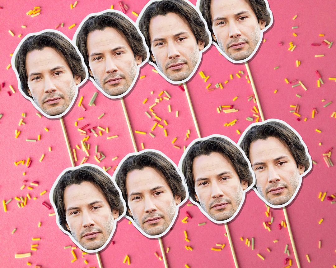 KEANU REEVES Cupcake Toppers, Birthday Cupcake Toppers, Cupcake Toppers ...