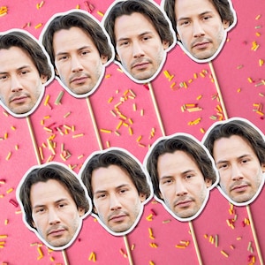 KEANU REEVES Cupcake Toppers, Birthday Cupcake Toppers, Cupcake Toppers ...