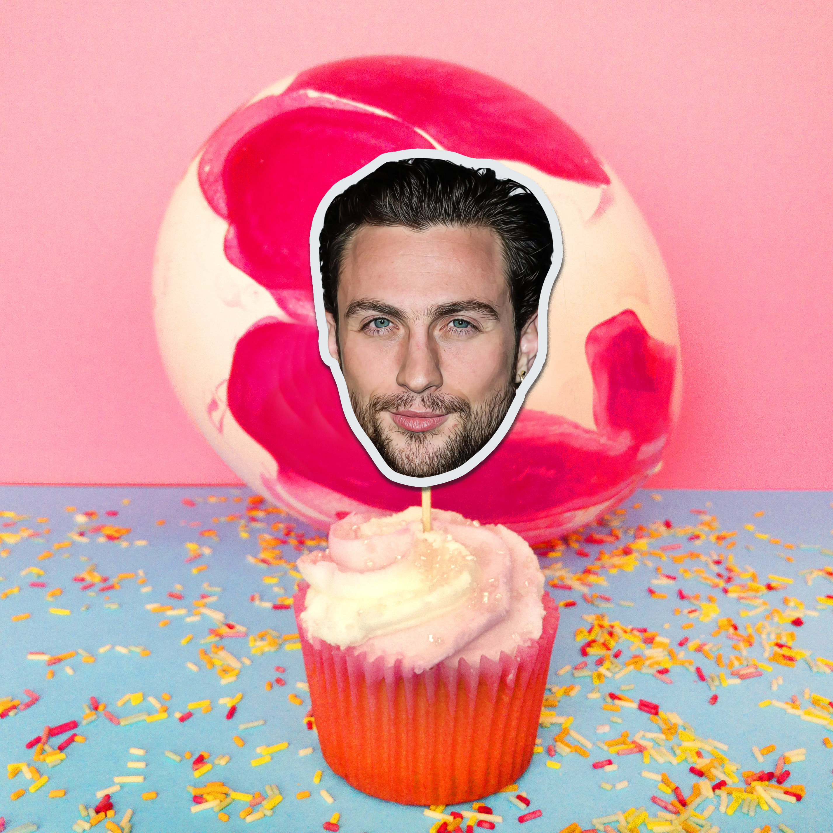 Aaron Taylor Johnson Cupcake Toppers: Handmade Movie Party Decorations ...