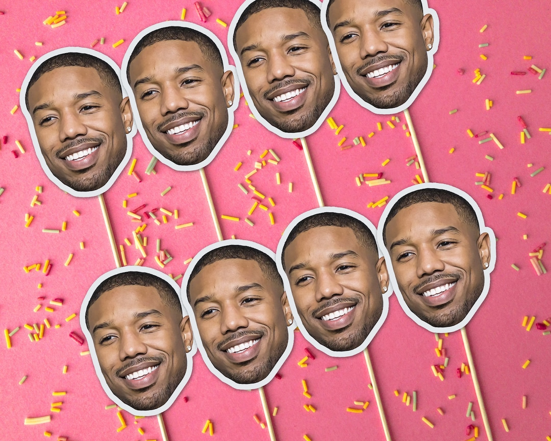 MICHAEL B JORDAN Cupcake Toppers, Birthday Cupcake Toppers, Cupcake ...