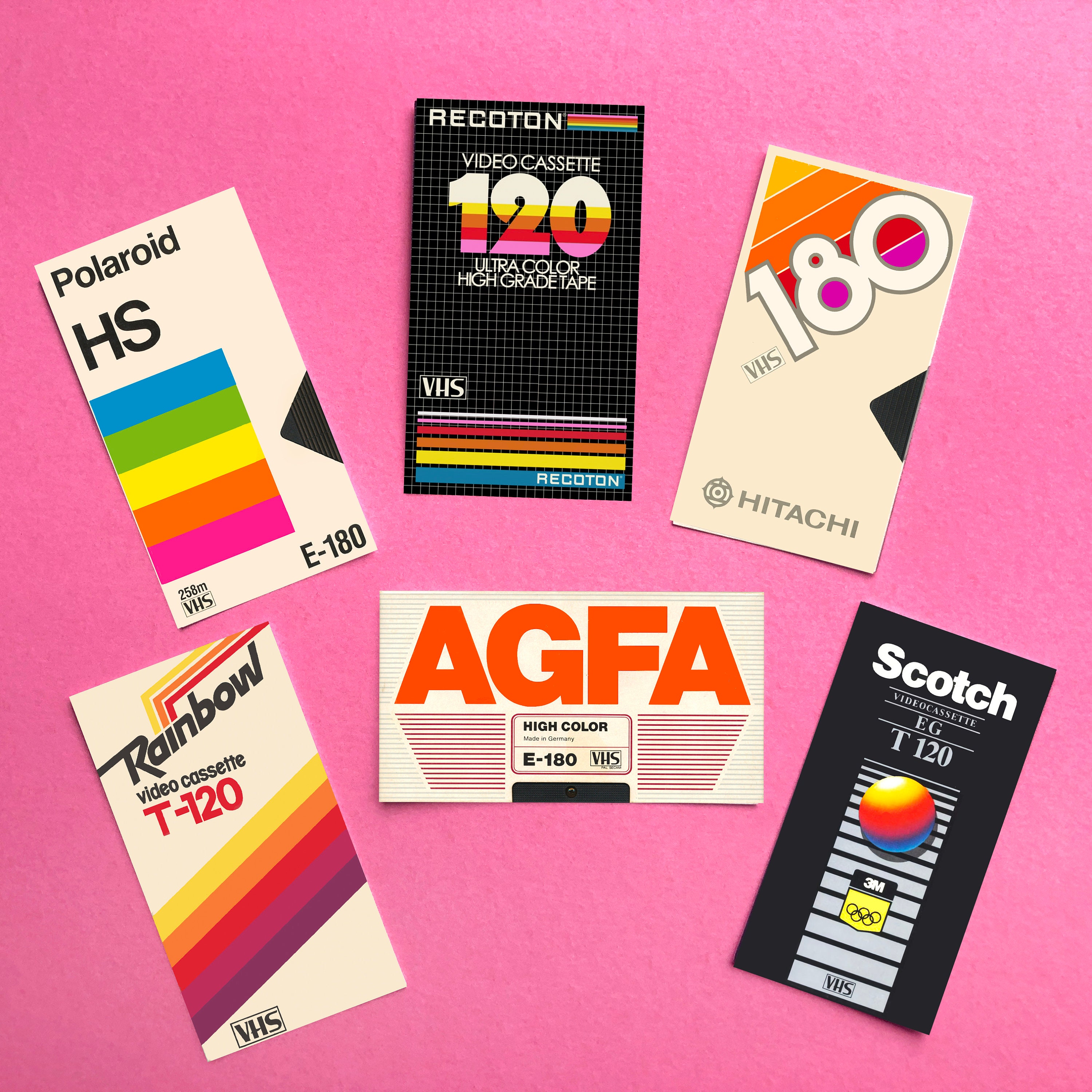 VHS Blank Tape Stickers 6 Pack Retro Stickers 90's | Etsy