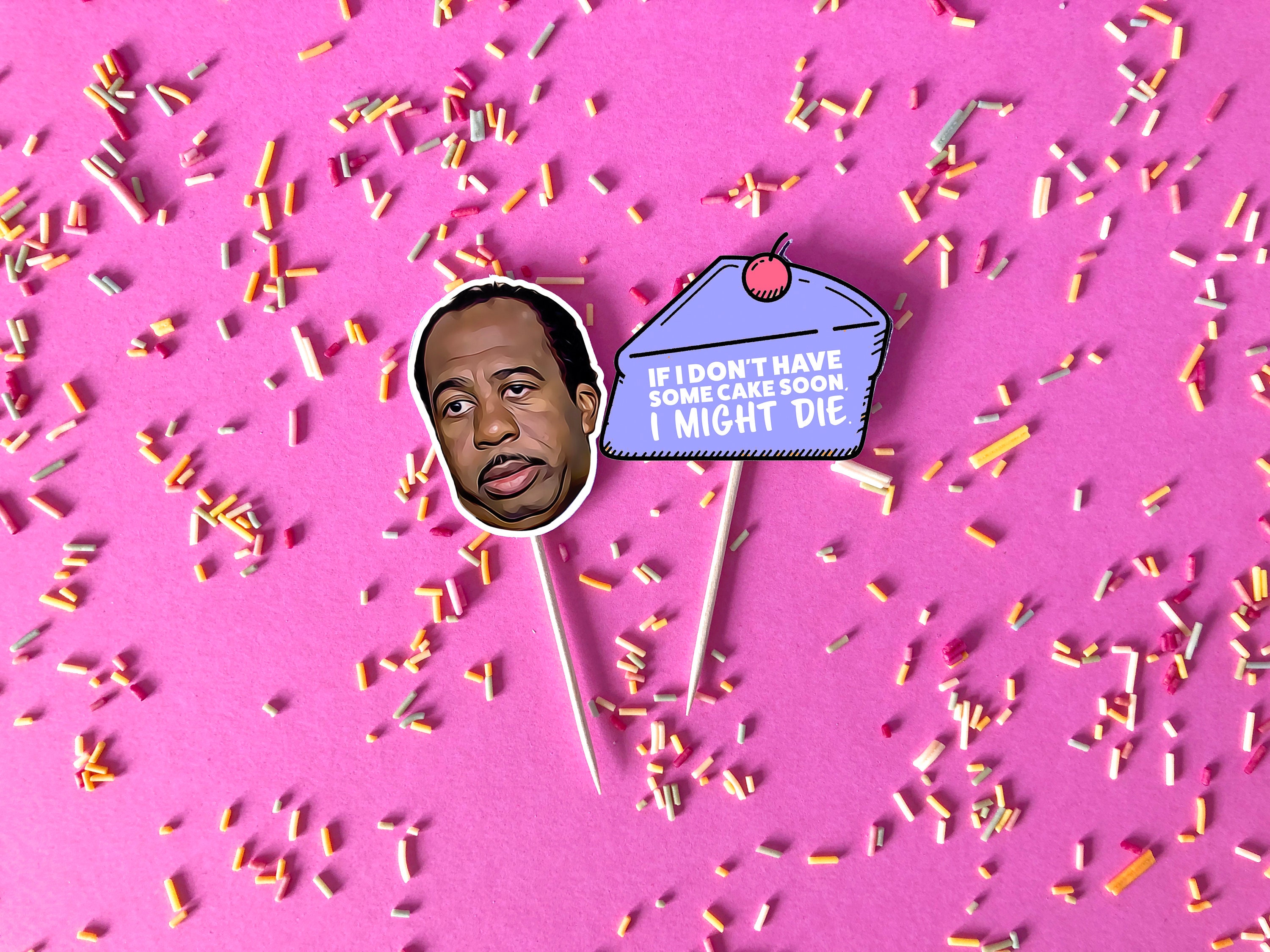 THE OFFICE Cupcake Toppers Pack of 16 the Office Birthday - Etsy