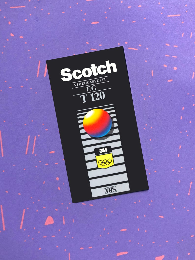 VHS Blank Tape Stickers 6 Pack Retro Stickers 90's | Etsy