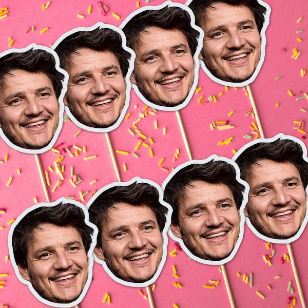 Pedro Pascal Cupcake Toppers - Etsy Pedro Pascal Cupcake Toppers - Etsy