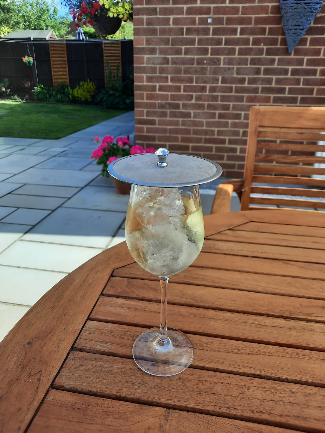 4 Tipple Toppers Stainless Steel Wine/drinking Glass Covers/protectors ...