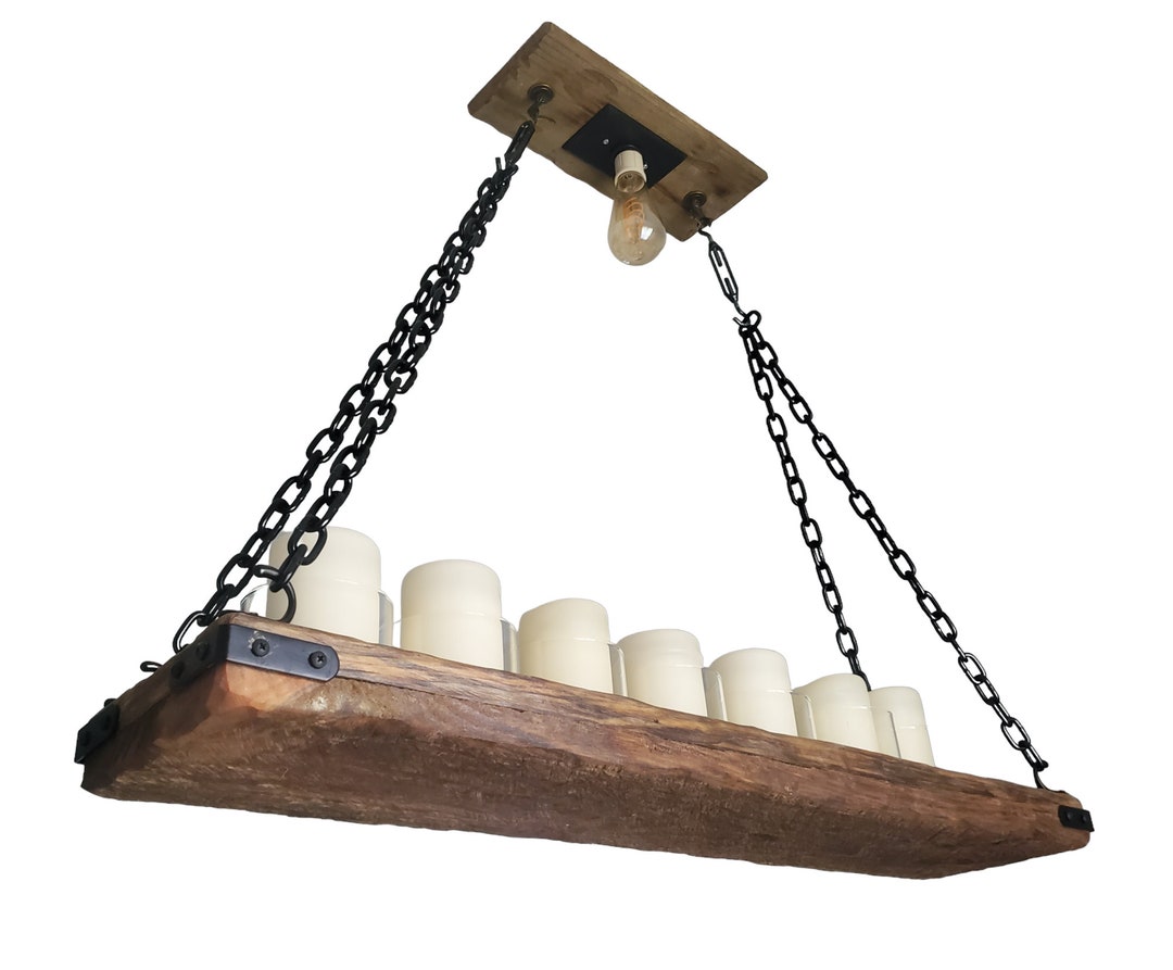 Hanging Candle Chandelier Lamp Light Real Candles and Electric Light ...