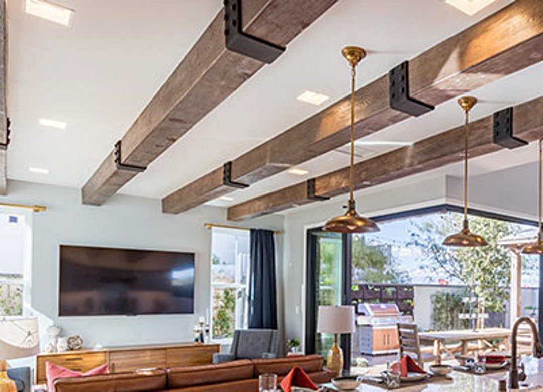 Exposed Ceiling Beams Made From Pine Wood and Hollow - Architectural ...