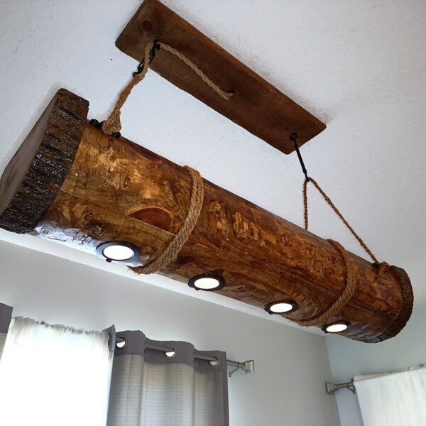 Rustic Log Lamps - Etsy