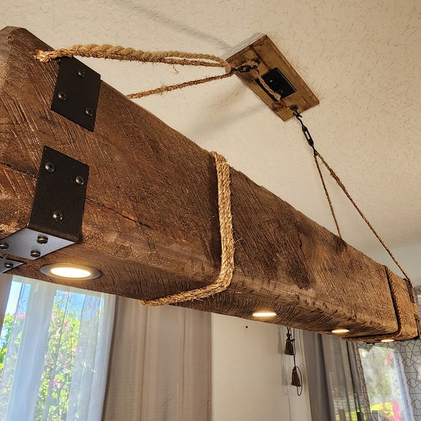 Wood Beam Light Fixture - Etsy