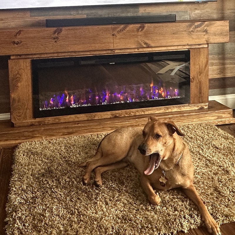 Tv Tv Stand With Fireplace - Etsy