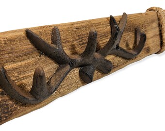 Wood Deer Coat Rack - Etsy