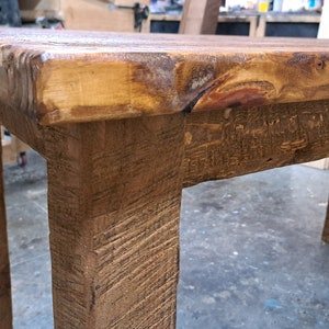Rustic Solid Wood Tavern Table Country Farmhouse Kitchen Dining Room ...