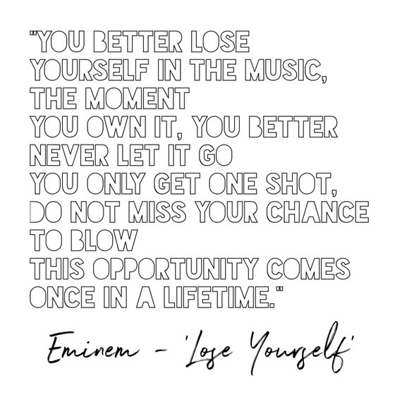 Lose Yourself Eminem Lyrics