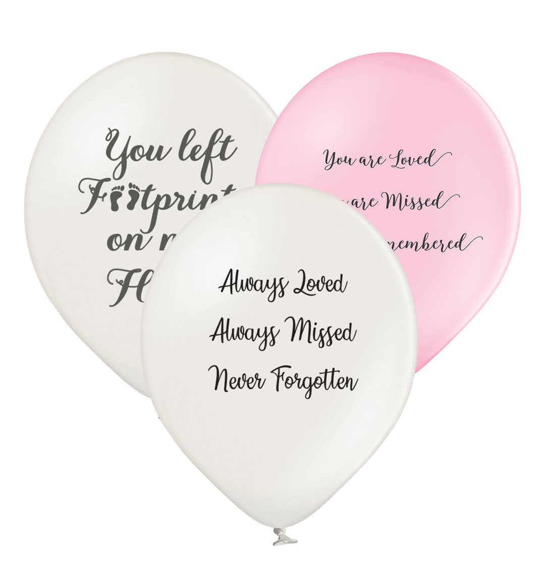 Always Loved, Never Forgotten Balloons (funeral, Memorial, Remembrance ...