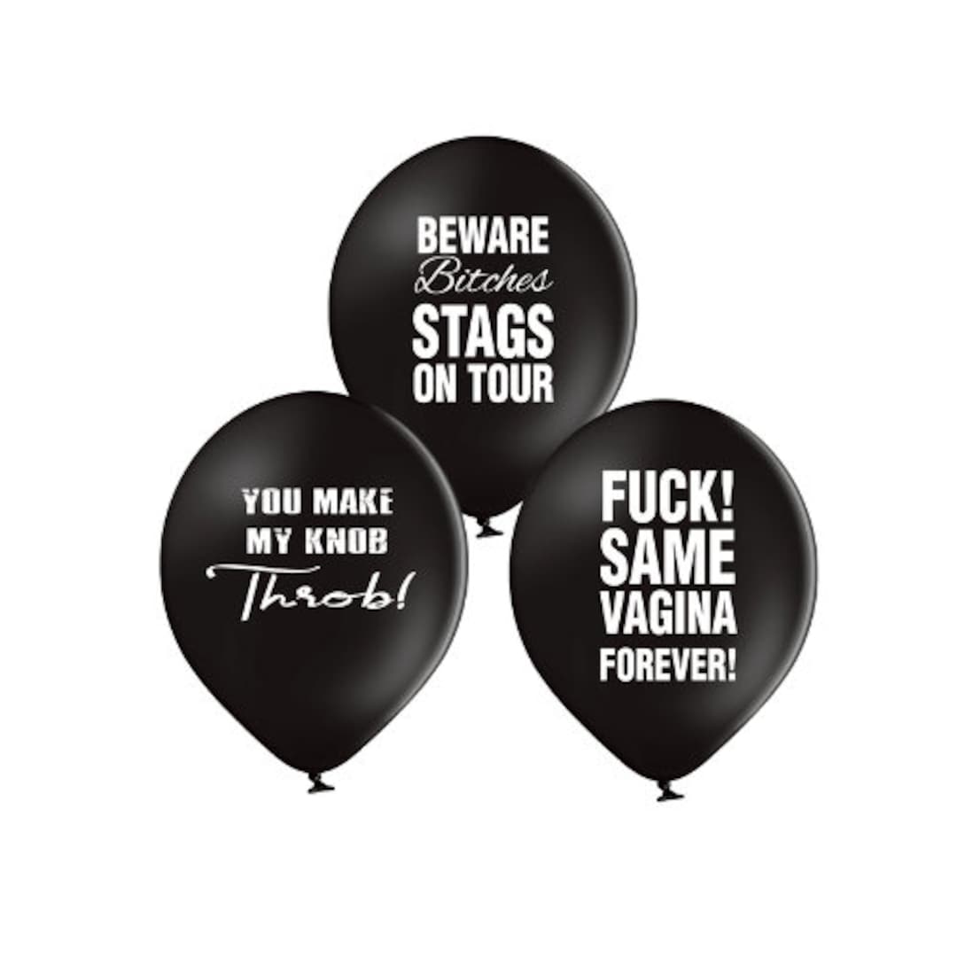 Stag Do Balloons - Rude Balloons, Abusive, Cheeky, Decor, Gift, Funny ...